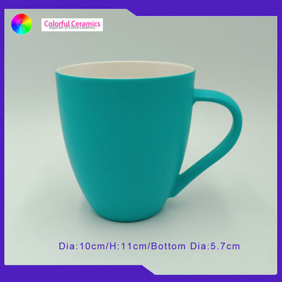 Personalized Green Ceramic Coffee Mugs For Restaurant Home And Party