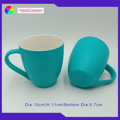 Personalized Green Ceramic Coffee Mugs For Restaurant Home And Party