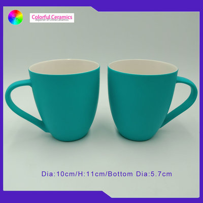 Personalized Green Ceramic Coffee Mugs For Restaurant Home And Party