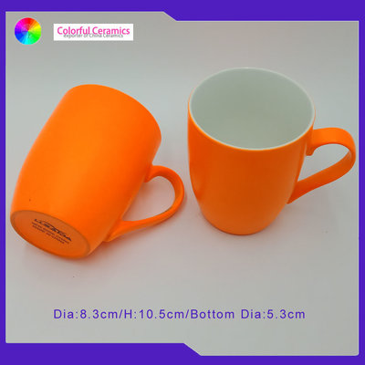 Glazed Custom Printed Ceramic Coffee Mugs Food Contact Safe Light Color