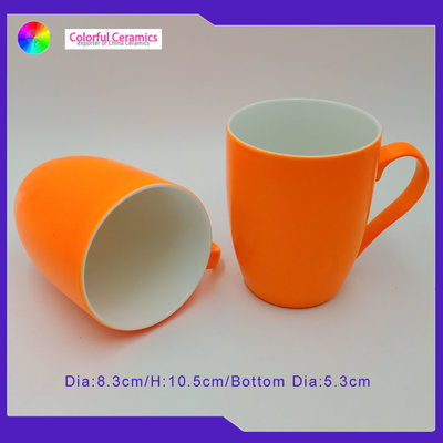 Glazed Custom Printed Ceramic Coffee Mugs Food Contact Safe Light Color