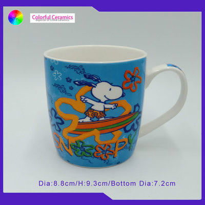 320ML Ceramic Coffee Cup Home Use Colorful Custom Printed Ceramic Tea Cups