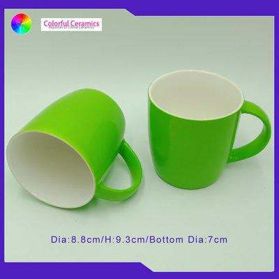 Dishwasher Safe Ceramic Travel Coffee Mugs Personalized Green Ceramic Mug