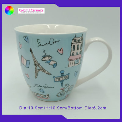 Novelty Porcelain Large Fine Bone China Mugs For Individual Customer