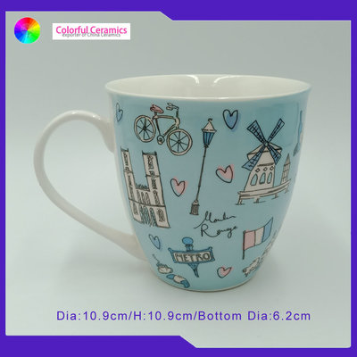 Novelty Porcelain Large Fine Bone China Mugs For Individual Customer