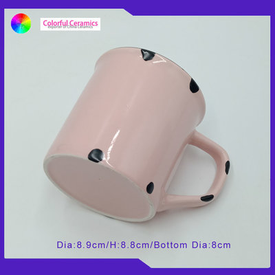 Restaurant Use Personalized Ceramic Coffee Mugs Hand Painted Pottery Mugs
