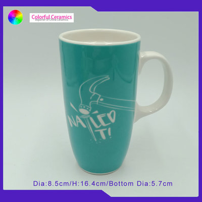 Oversized Personalized Ceramic Coffee Mugs Portable With Decals