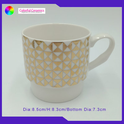 Geometric Figure Stackable Coffee Mug Set Personal Use In Outdoor Travel