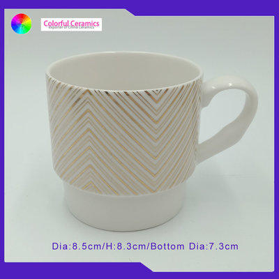 Geometric Figure Stackable Coffee Mug Set Personal Use In Outdoor Travel