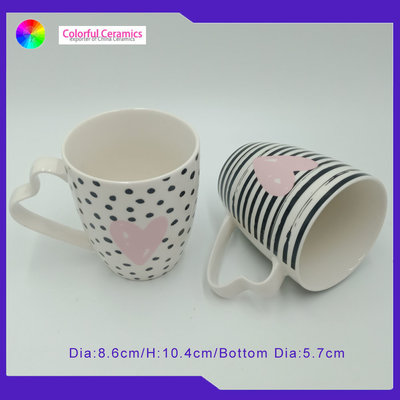 Outdoor Travel New Bone China Mug Bone China Coffee Cups With Heart Handle
