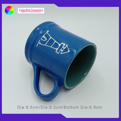 Unique Design Custom Embossed Mugs Outdoor Travel Personalized Ceramic Cups