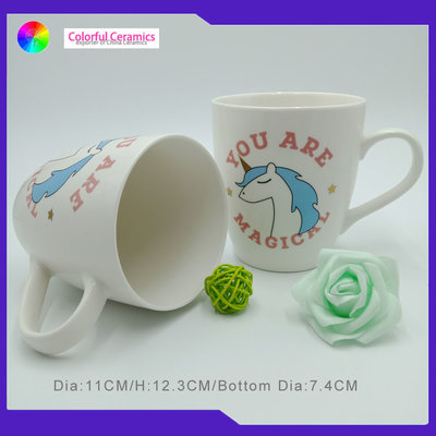 European Custom Printed Ceramic Coffee Mugs Elegant Birthday Gift Use