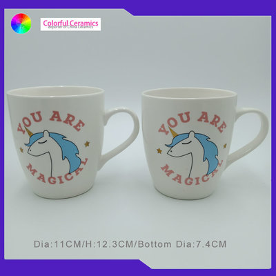 European Custom Printed Ceramic Coffee Mugs Elegant Birthday Gift Use