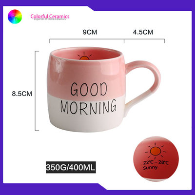 Funny Silkscreen Promotional Ceramic Coffee Mugs Colorful For Cafe