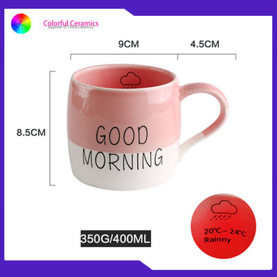 Funny Silkscreen Promotional Ceramic Coffee Mugs Colorful For Cafe