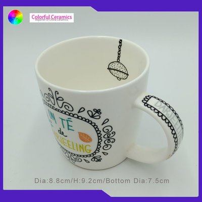 Custom Printed Promotional Coffee Mugs With Logo Inside Decal Design