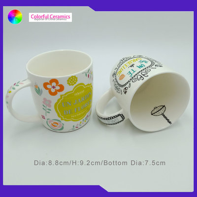 Custom Printed Promotional Coffee Mugs With Logo Inside Decal Design