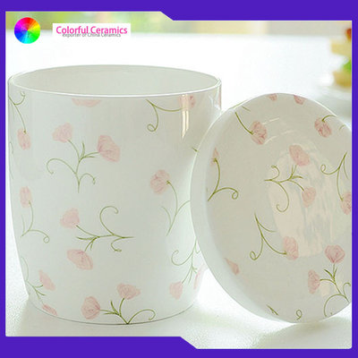 European Style Personalised Fine Bone China Mugs Children Drinking With Lid