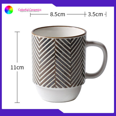Stackable Handmade Stoneware Ceramic Mug Rustic Stoneware Coffee Mugs