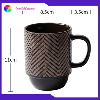 Stackable Handmade Stoneware Ceramic Mug Rustic Stoneware Coffee Mugs