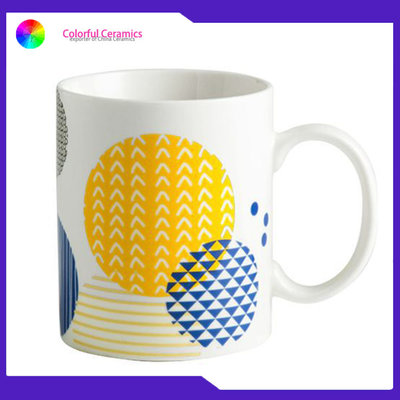 Creative geometric decal mug new bone china mug set 350ml custom coffee mugs