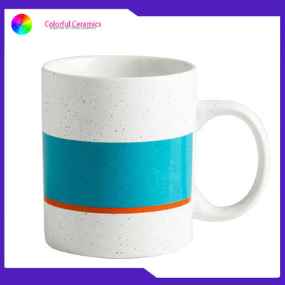 Sesame glazed ceramic mug personality decal coffee mug water mug 350ml gift promotion mug