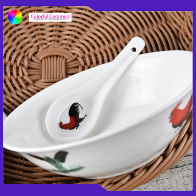 Vintage Porcelain 7 Inch Handmade Ceramic Bowls Customized Food Contact Safe