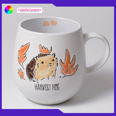 Ceramic beer mug mugs with lid coffee cup Hand-painted ceramic cups