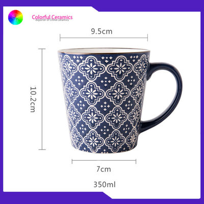 Gold Rim Personalized Silkscreen Coffee Mugs Portable Outdoor Travel Use
