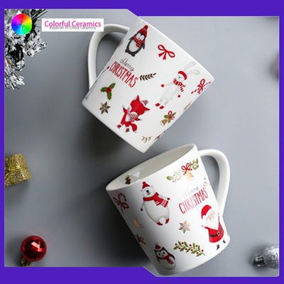 Breakfast Ware Promotional Ceramic Coffee Mugs Stoneware Christmas Mugs