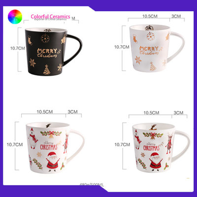 Breakfast Ware Promotional Ceramic Coffee Mugs Stoneware Christmas Mugs