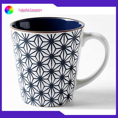 Handcrafts Gold Rim Handmade Stoneware Mugs Food Grade Safety Design