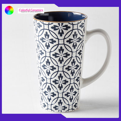 Cappuccino Handmade Stoneware Mugs 8.5cm*15cm Ceramic Stoneware Mugs