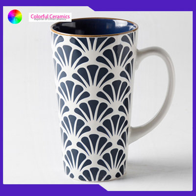 Cappuccino Handmade Stoneware Mugs 8.5cm*15cm Ceramic Stoneware Mugs