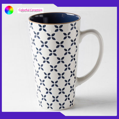 Cappuccino Handmade Stoneware Mugs 8.5cm*15cm Ceramic Stoneware Mugs