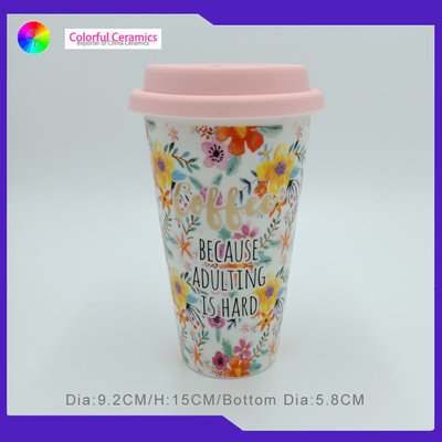 Printable Ceramic Coffee Mugs Without Handles Pottery Travel Mug Without Handle
