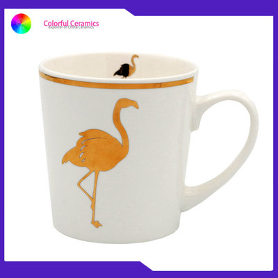 420ml flamingo ceramic cup coffee mugs set new bone china mug with gold decal