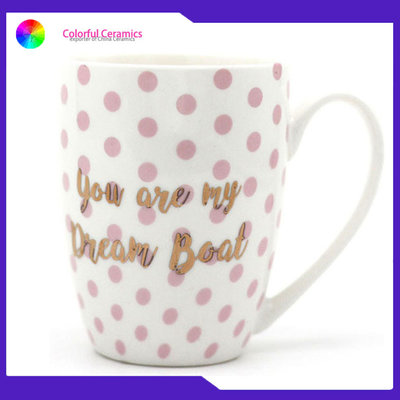 Commercial Monogram Custom Ceramic Coffee Mugs 8.5cm*10cm Size