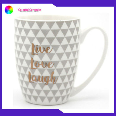 Commercial Monogram Custom Ceramic Coffee Mugs 8.5cm*10cm Size