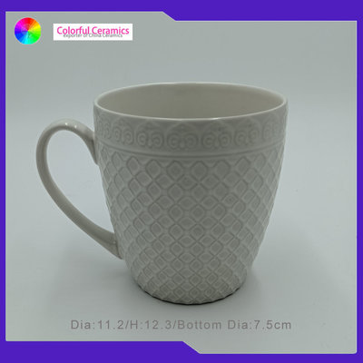 20 Oz Custom Embossed Coffee Mugs Durable Ceramic Promotional Mugs