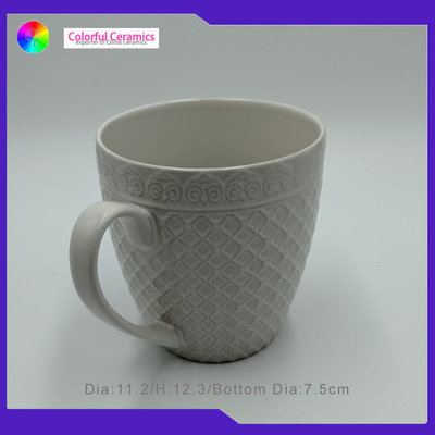 20 Oz Custom Embossed Coffee Mugs Durable Ceramic Promotional Mugs