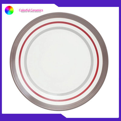 Steak / Pastry / Dessert Custom Printed Ceramic Plates Lead Free Tableware Set