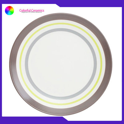 Steak / Pastry / Dessert Custom Printed Ceramic Plates Lead Free Tableware Set