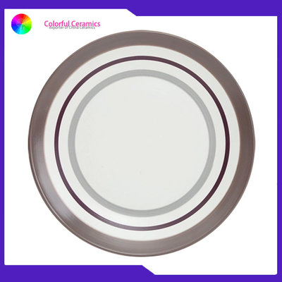 Steak / Pastry / Dessert Custom Printed Ceramic Plates Lead Free Tableware Set