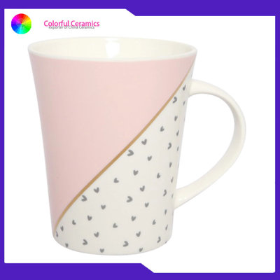 Ceramic Decal Coffee Mug Porcelain Tea Decal Cup Custom Printed With C Handle