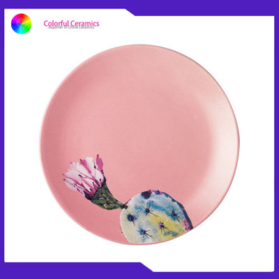 Tableware Set Dinner Custom Printed Ceramic Plates 8 Inch Sala Dessert Container
