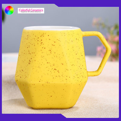 Sesame - Glazed Ceramic Custom Embossed Mugs Food Contact Safe Cadmium Free