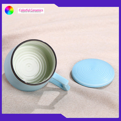 Eco - Friendly Custom Embossed Coffee Mugs Food / Microwave Safe With Cover
