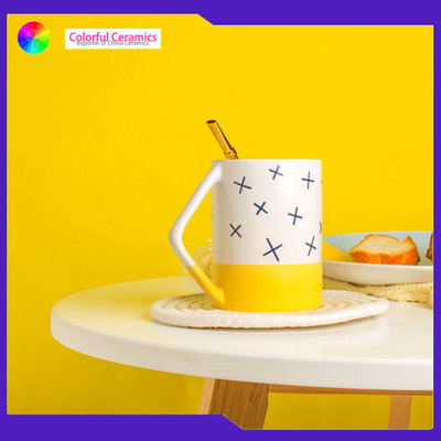 Large 400ml New Bone China Mug Personalized Coffee Cups Customized Ceramic Material