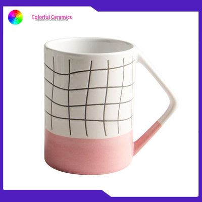 Large 400ml New Bone China Mug Personalized Coffee Cups Customized Ceramic Material